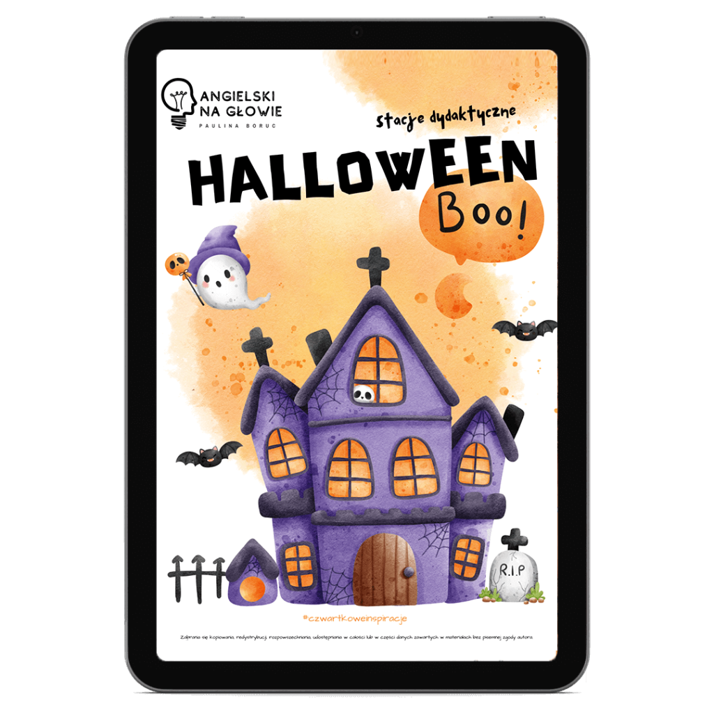 Halloween Boo – stacje dydaktyczne (dla dzieci) – Angielski na głowie