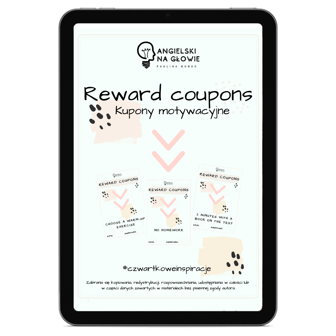 Reward coupons – Angielski na głowie