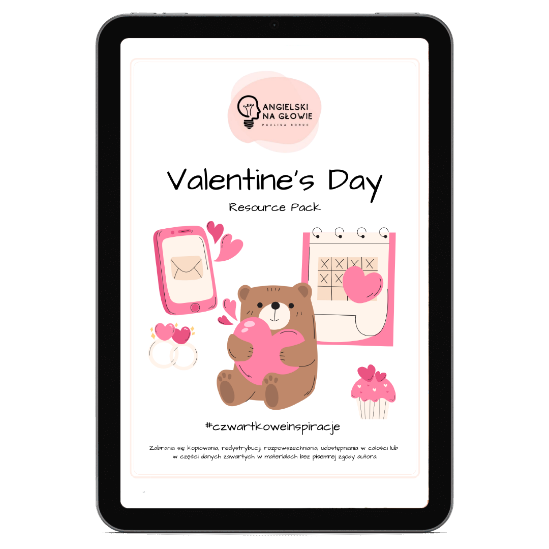 Valentine's Day Resource Pack (dla dzieci) – Angielski na głowie
